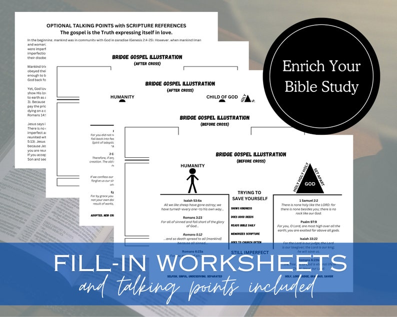 Bridge Gospel Illustration Printable | Gospel Illustration Digital ...