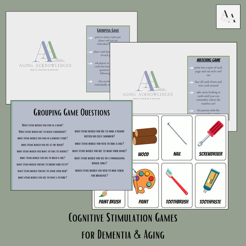 Cognitive Stimulation Games for Dementia, Aging, Alzheimer's Games ...