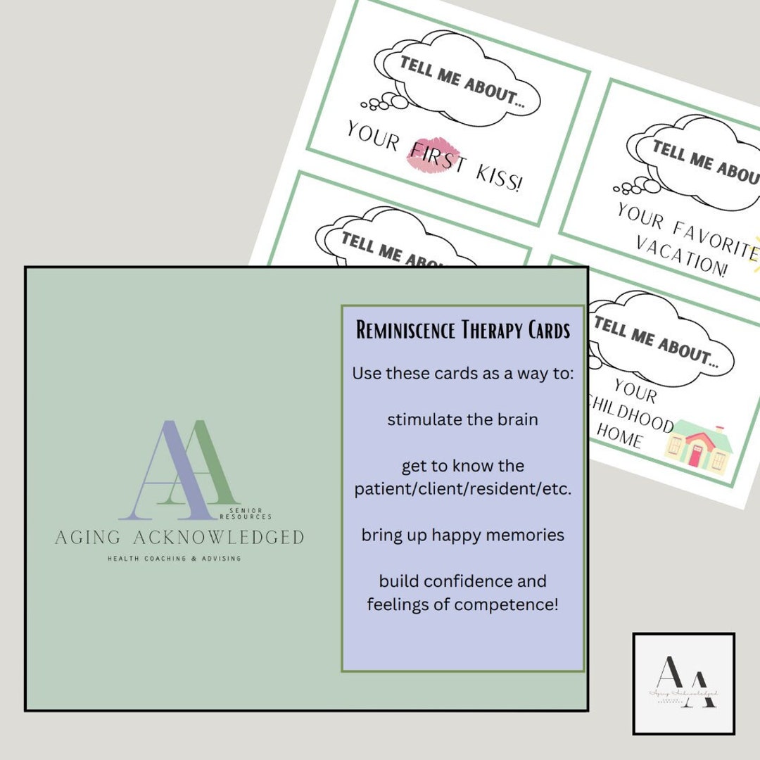 Reminiscence Therapy Cards for Dementia, Alzheimer's, Senior Citizens ...