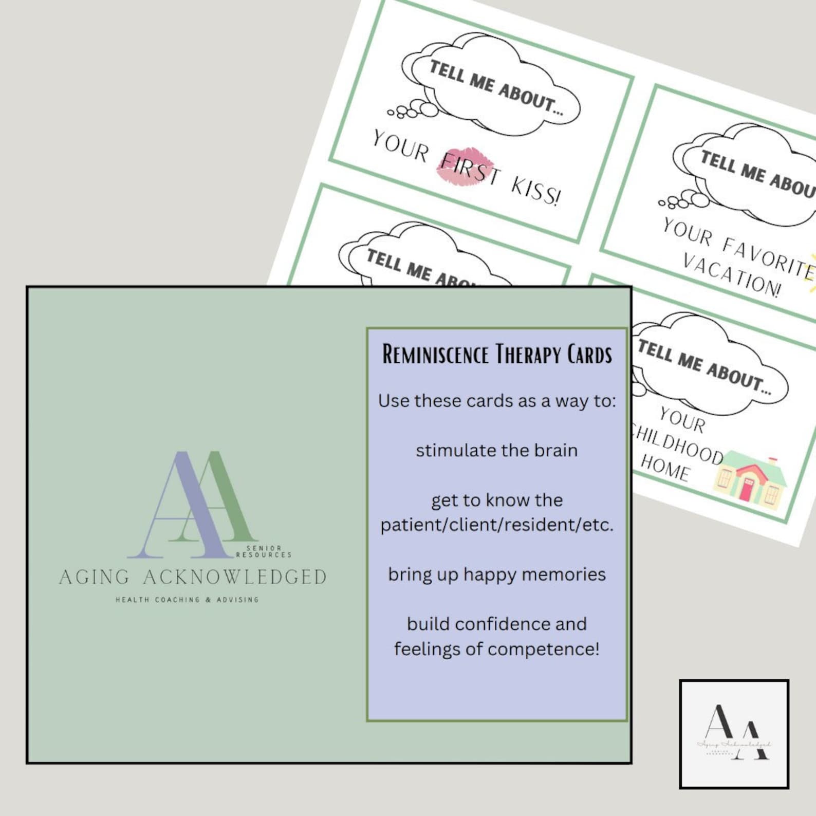 Reminiscence Therapy Cards for Dementia, Alzheimer's, Senior Citizens ...