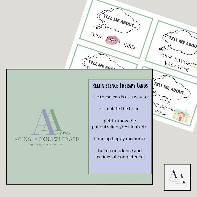 Reminiscence Therapy Cards for Dementia, Alzheimer's, Senior Citizens ...