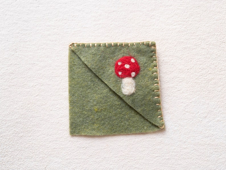 Needle Felted Bookmark - Corner Bookmark, Embroidered, Handmade Gift ...