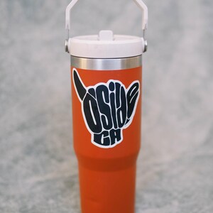 Oside California Shaka Sticker - Black and White. Waterproof Vinyl ...