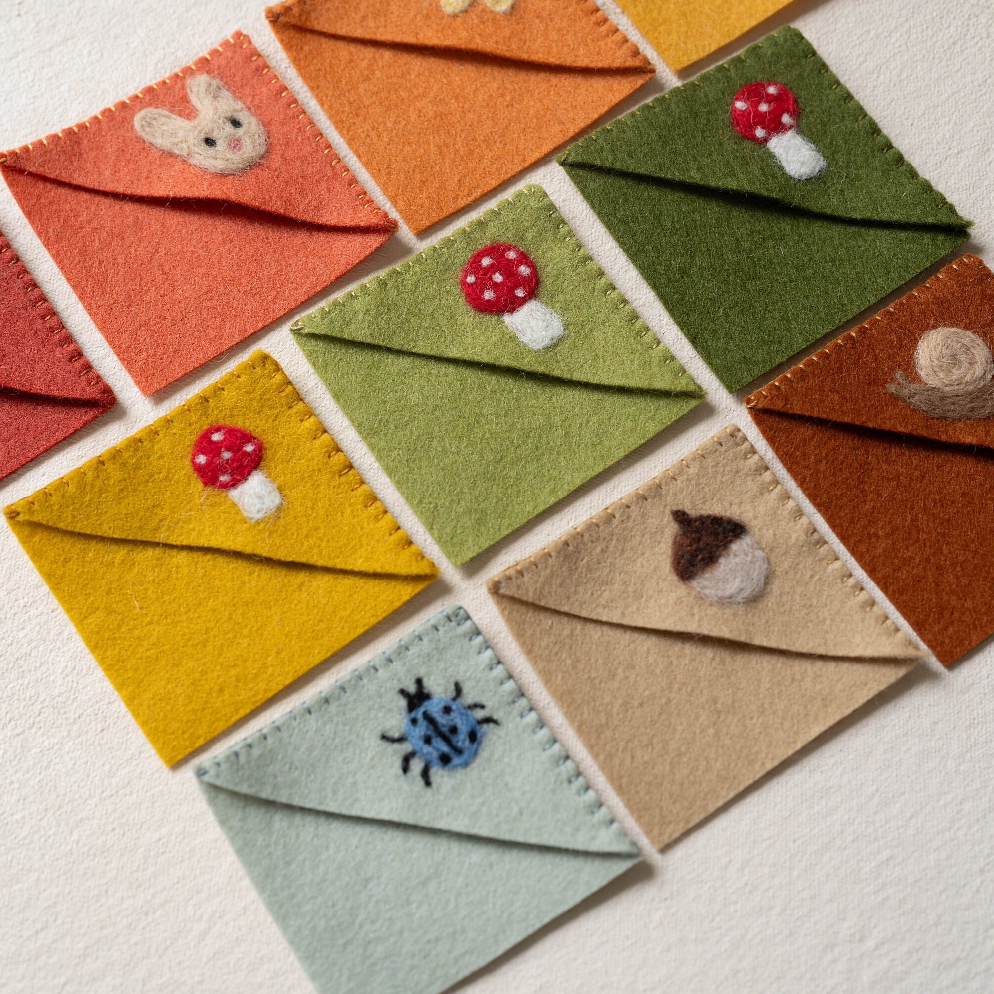 Needle Felted Bookmark - Corner Bookmark, Embroidered, Handmade Gift ...