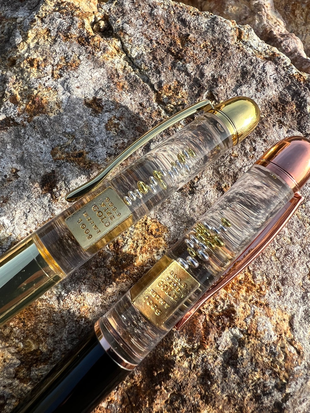 Gold Bar Float Pen 999.9 Bullion Replica Luxury Pen Soothe Stress and ...