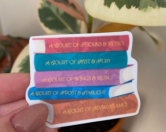ACOTAR Sticker SJM ACOTAR Book Stack Sticker - Etsy