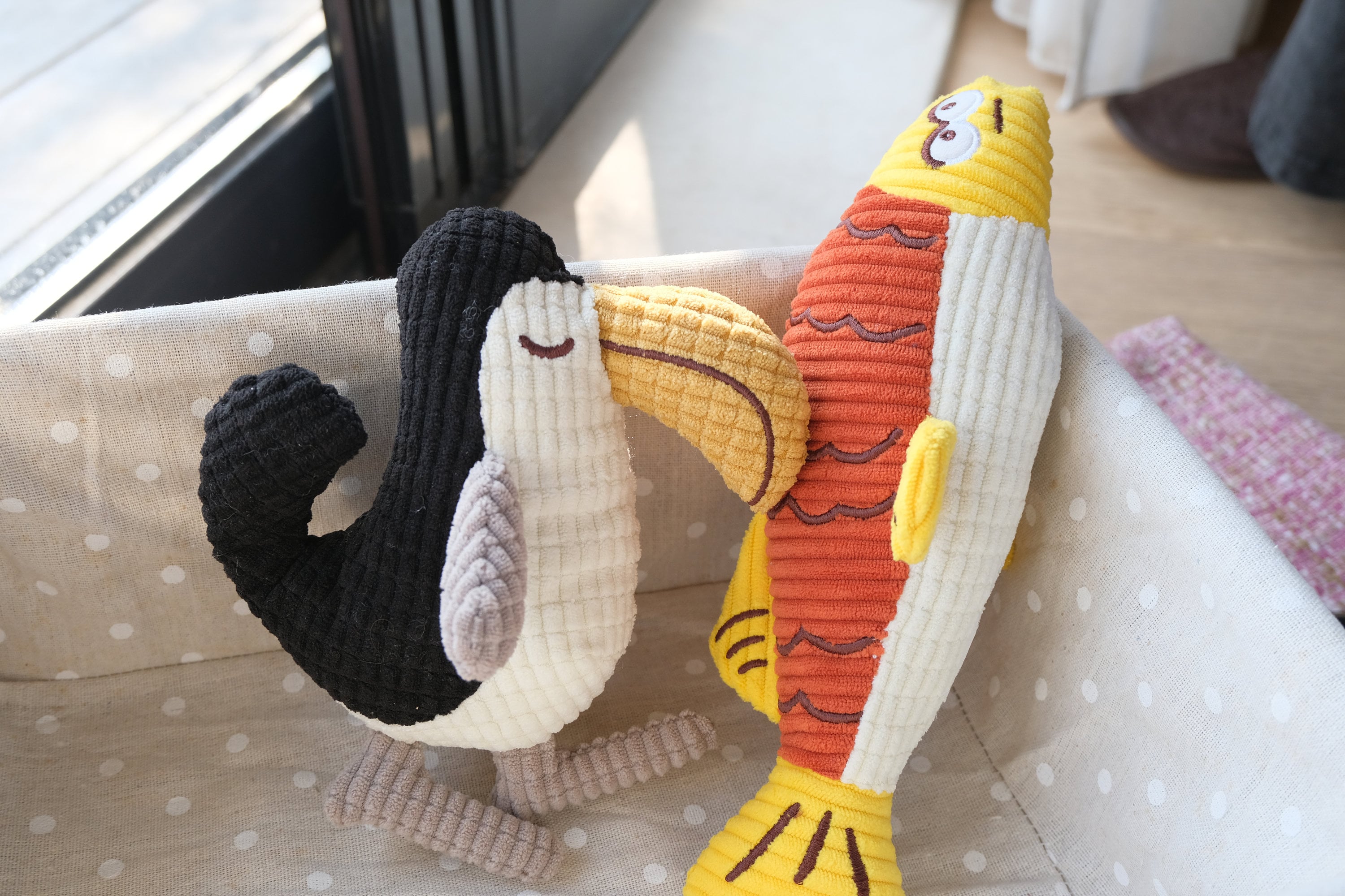 Cartoon Bird Plush Toy/fish Plush Toy/squeaky Dog Toy/pet Squeaky Toy ...