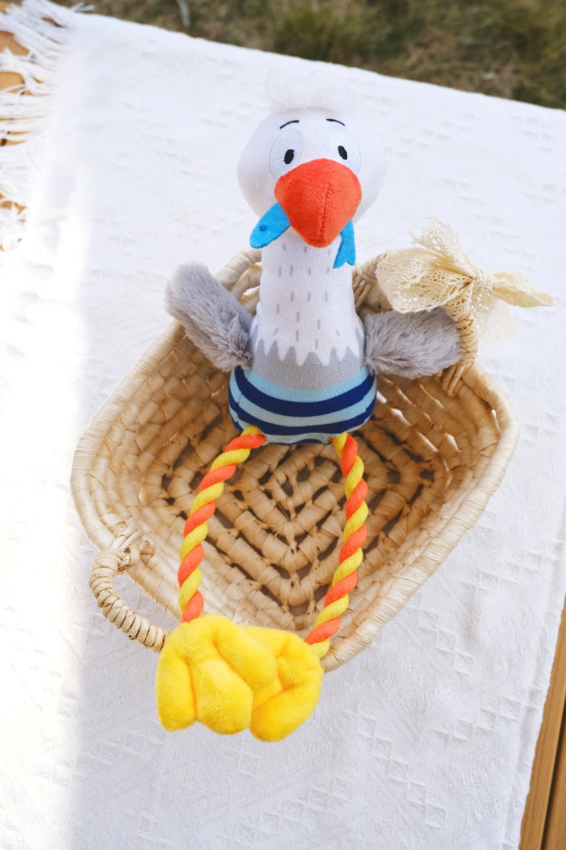 Lobster Crab Seagull Dog Rope Toy/squeaky Dog Toy/rope Tug and Toss Toy ...