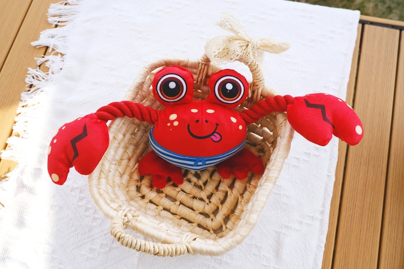 Lobster Crab Seagull Dog Rope Toy/squeaky Dog Toy/rope Tug and Toss Toy ...