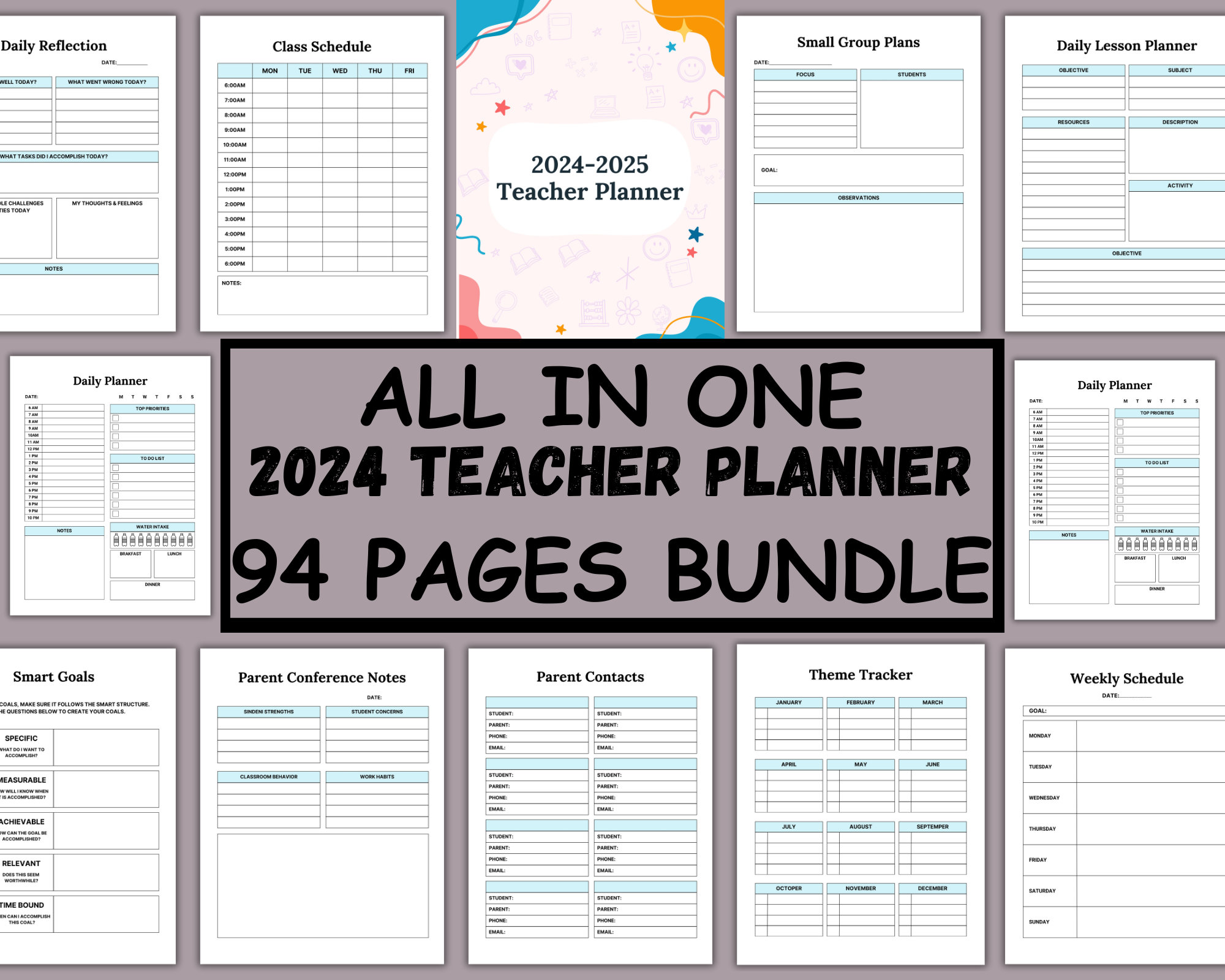 Ultimate 2024 - 2025 Teacher Planner Set for Effortless Organization ...