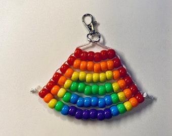 Rainbow Flower Chain Bead Buddy Pony Bead Keychain Kit - Etsy