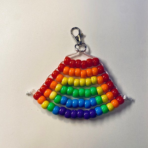 Pony Bead Keychain - Etsy