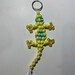 Handmade Sunshine Yellow Gecko Lizard Bead Keychain - Etsy