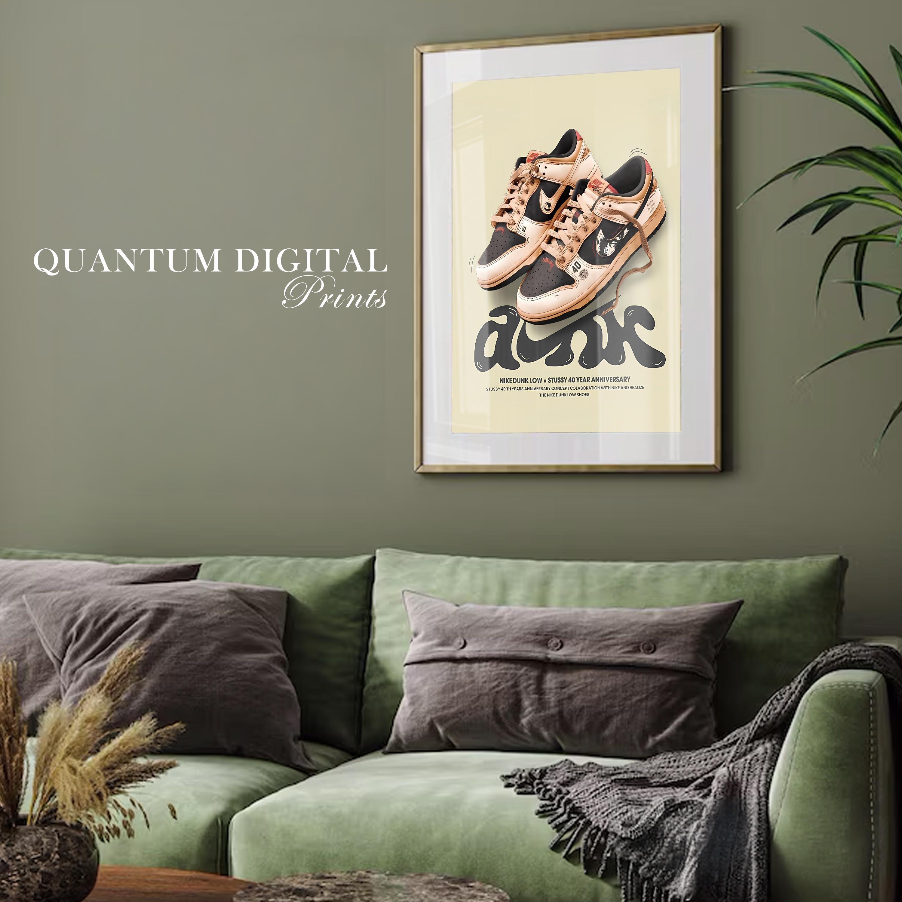 Nike Dunk Shoe Poster Digital Downloadable File for Home and Wall Decor ...