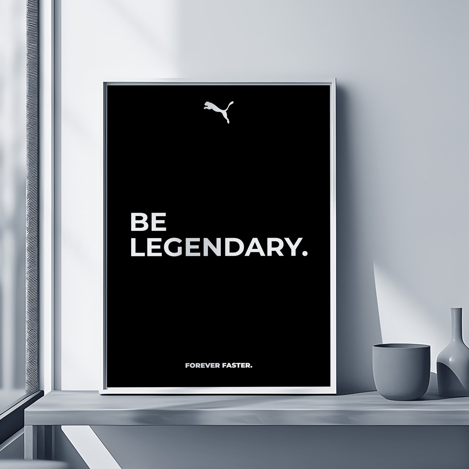 Puma Poster Motivational Quote BLACK DESIGN, Puma Poster, Set of 3 Puma ...
