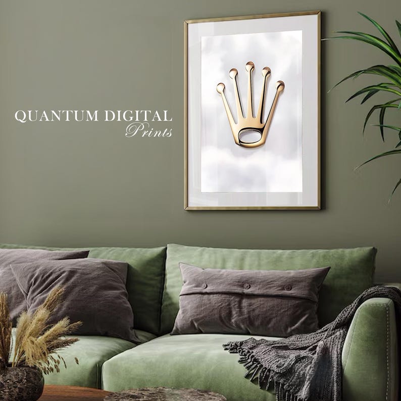 Rolex Watch Design Wall Poster High-quality Digital Art for Luxury ...