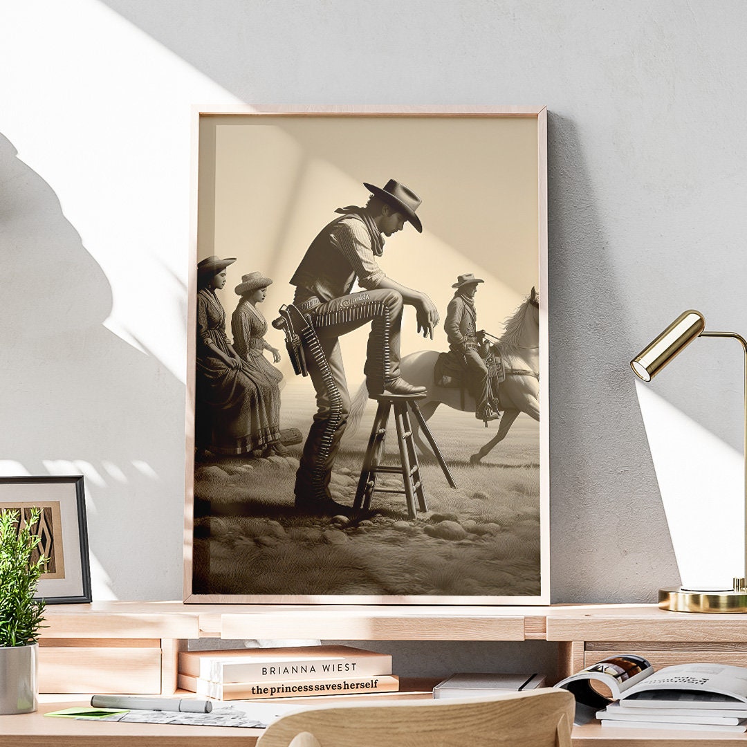 Cowboy, Wall Decor, Digital Prints, Trend Poster, Wall Art, Digital ...