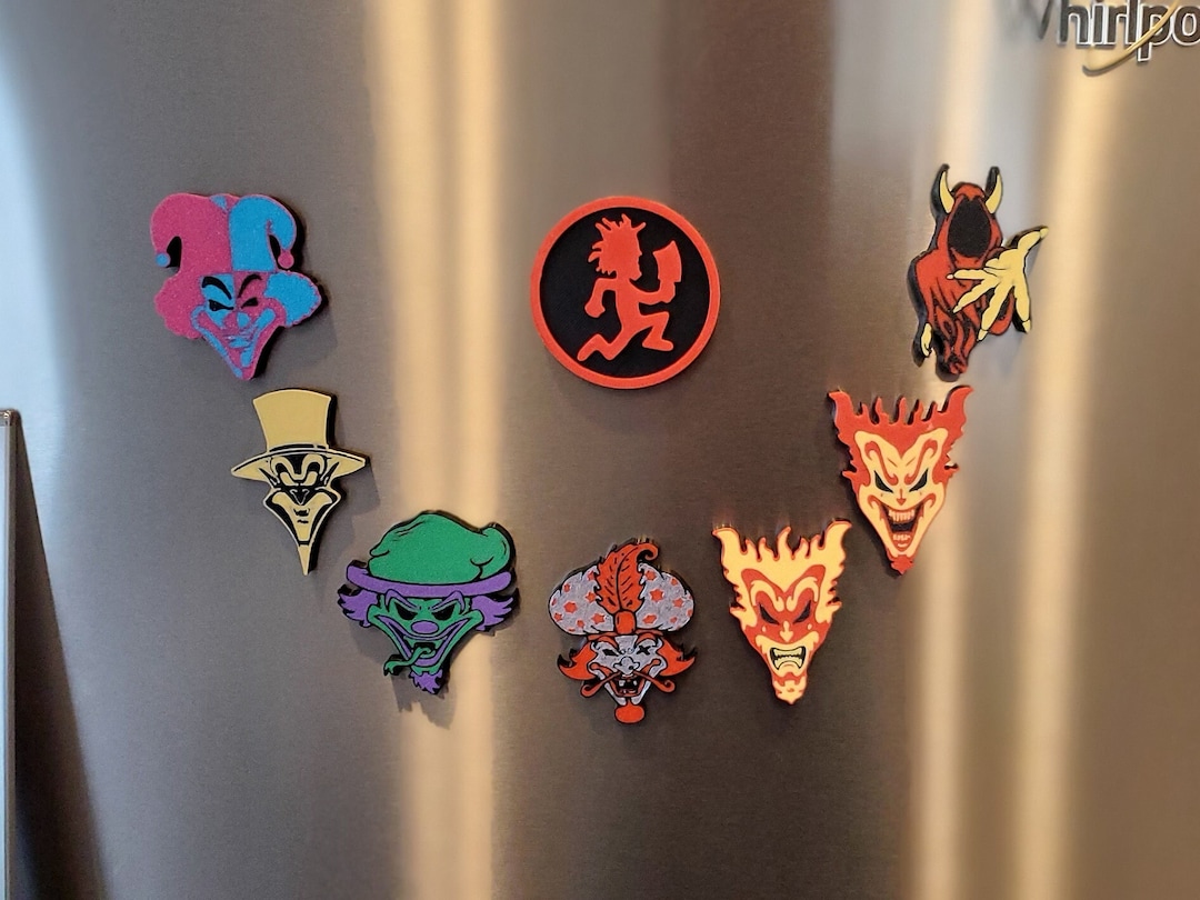 Insane Clown Posse Strong Neodymium Rare Earth Fridge Magnets, 3D Print ...