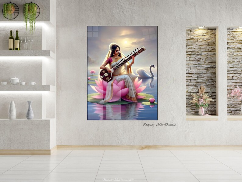 Saraswati, Hindu Deity Knowledge and Music Indian Meditation Diwali ...
