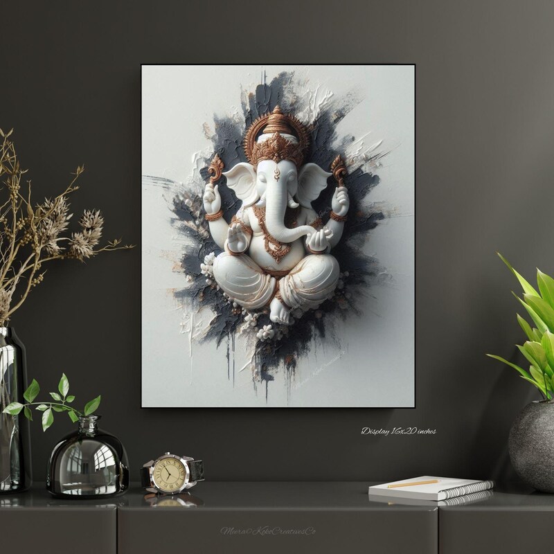 Modern Ganesha Art - Etsy
