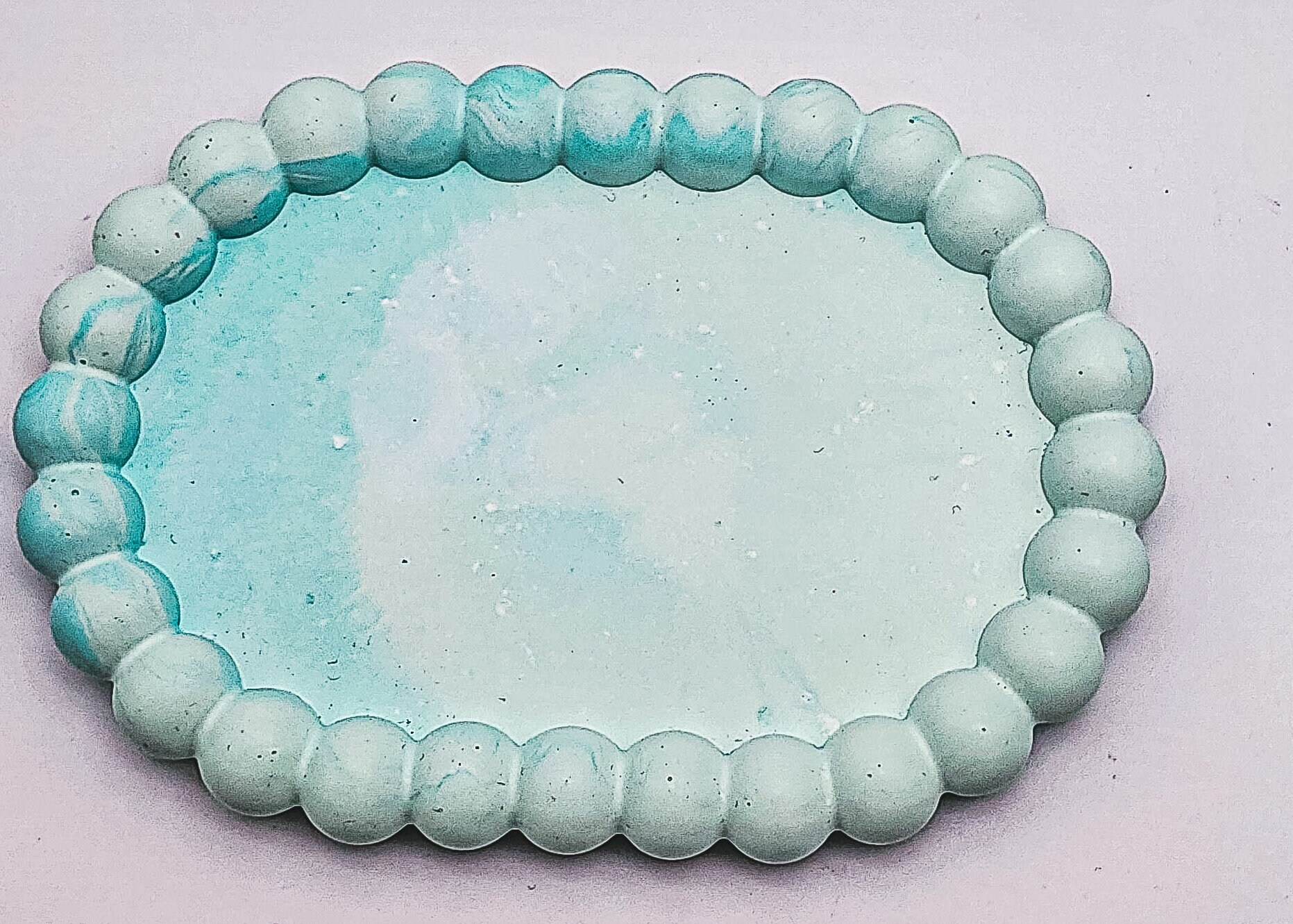 Eco Resin Oval Bubble Trinket Tray - Etsy