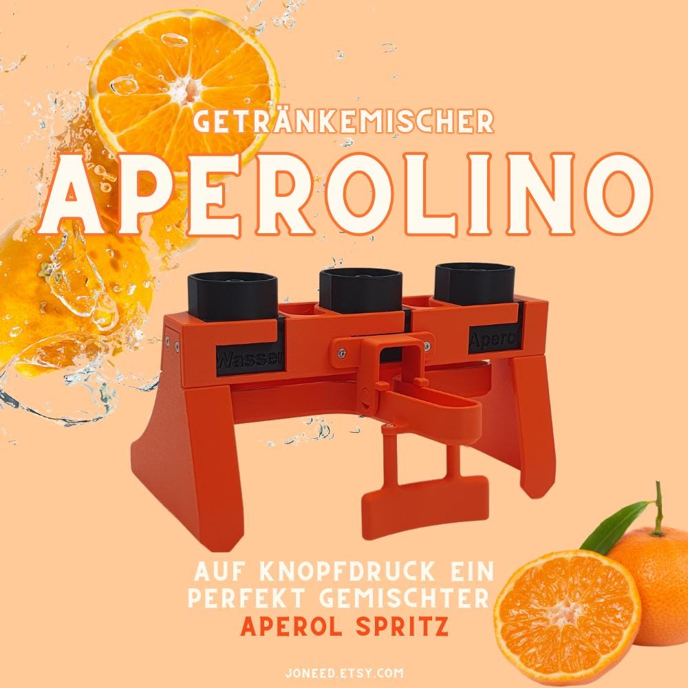 Aperolino / Aperol Spritz Getränke Mischer / perfekte Mischung auf ...