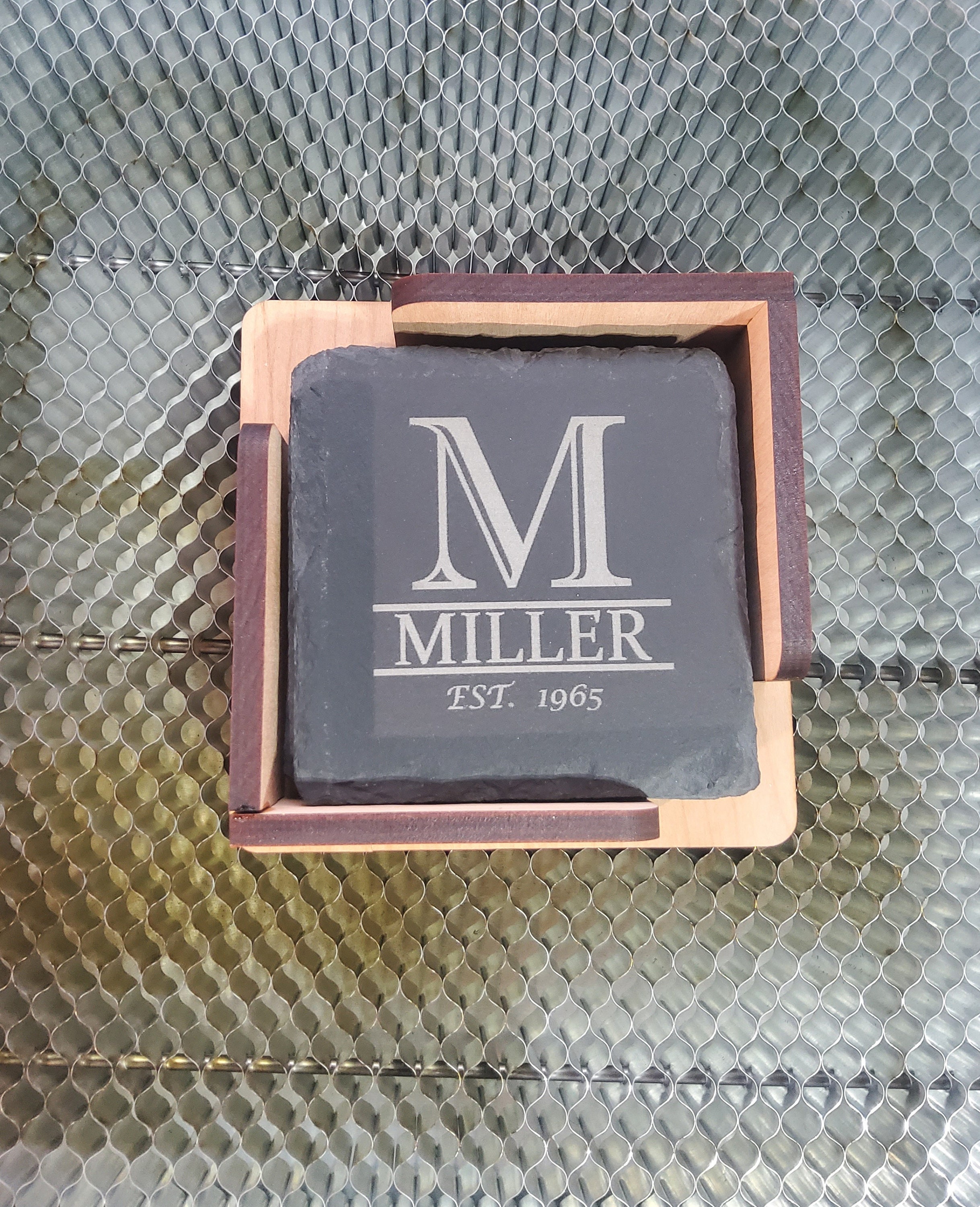 Digital Coaster Caddie Svg File for 4 Inch Slate or Tile Coasters, for ...