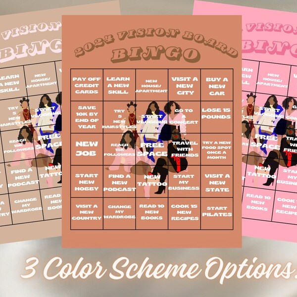 Vision Board Bingo - Etsy