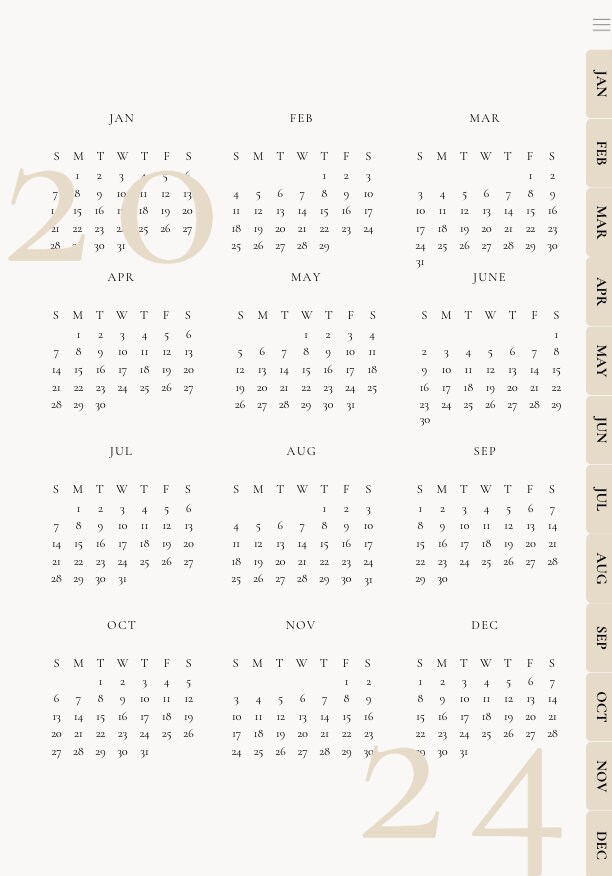 Girly Aesthetic Personal Organization Digital Planner With Monthly Goal ...