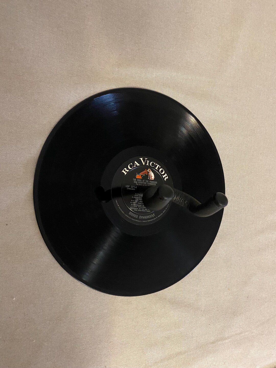 RCA VICTOR Label Guitar Wall Mount With LED Backlighting, Vinyl Record ...