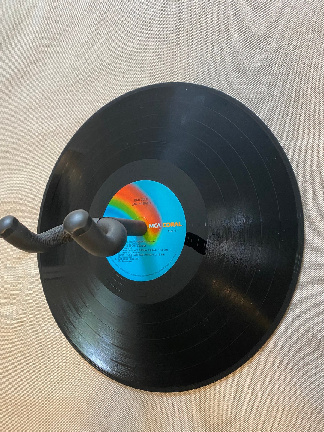 MCA Coral Records Label Guitar Wall Mount With LED Backlighting, Vinyl ...