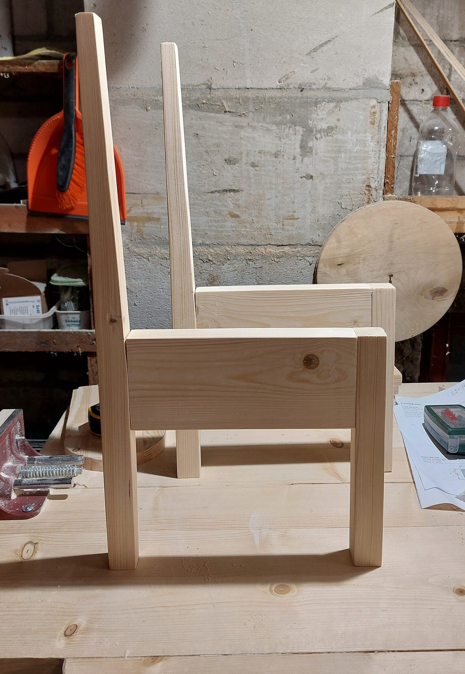 Kids Chair Woodworking PDF Plans for DIY. Also Suitable for Using as ...