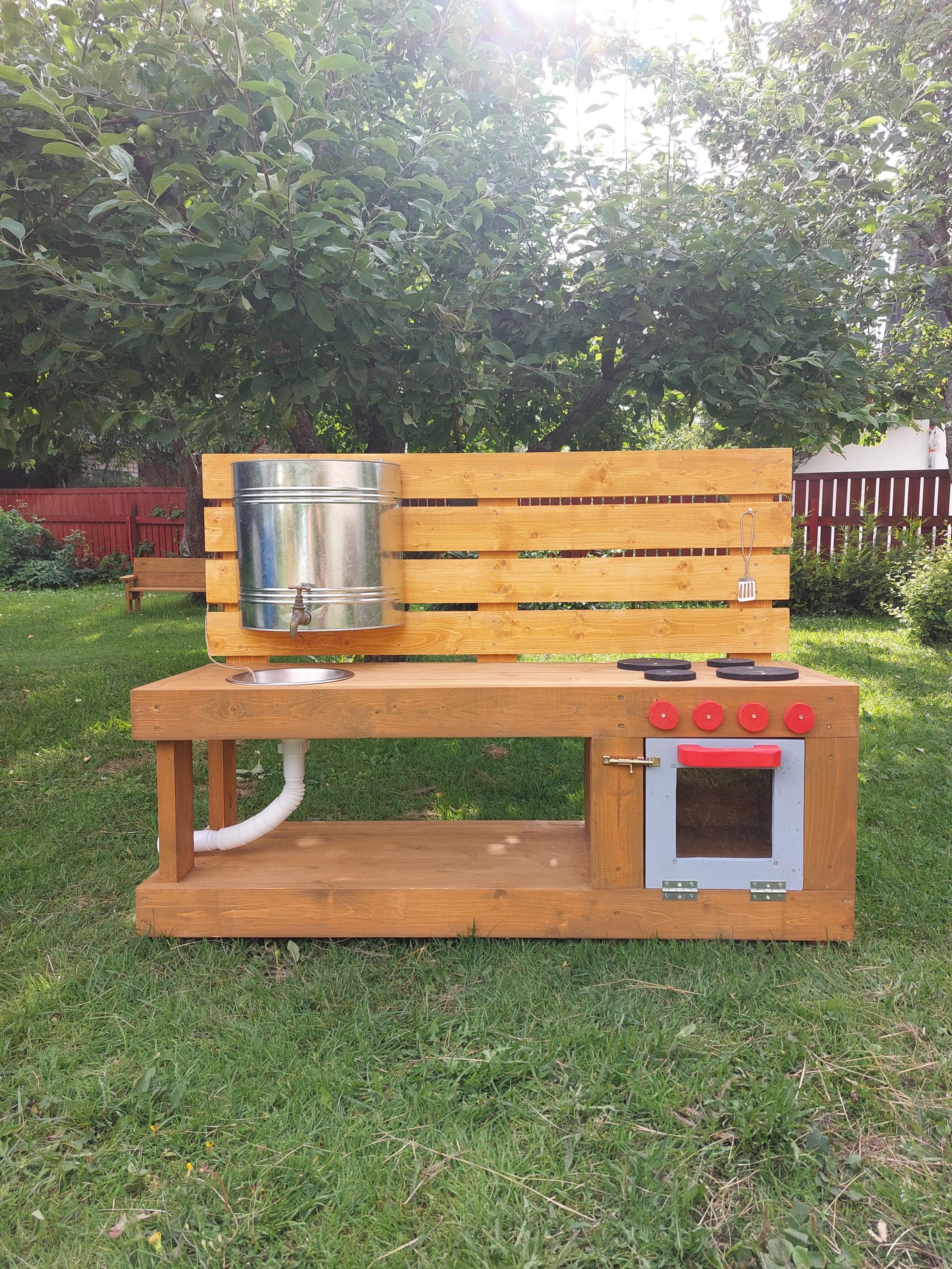 Woodworking Plans for Building Mud Kitchen, PDF Plans for Mud Kitchen ...