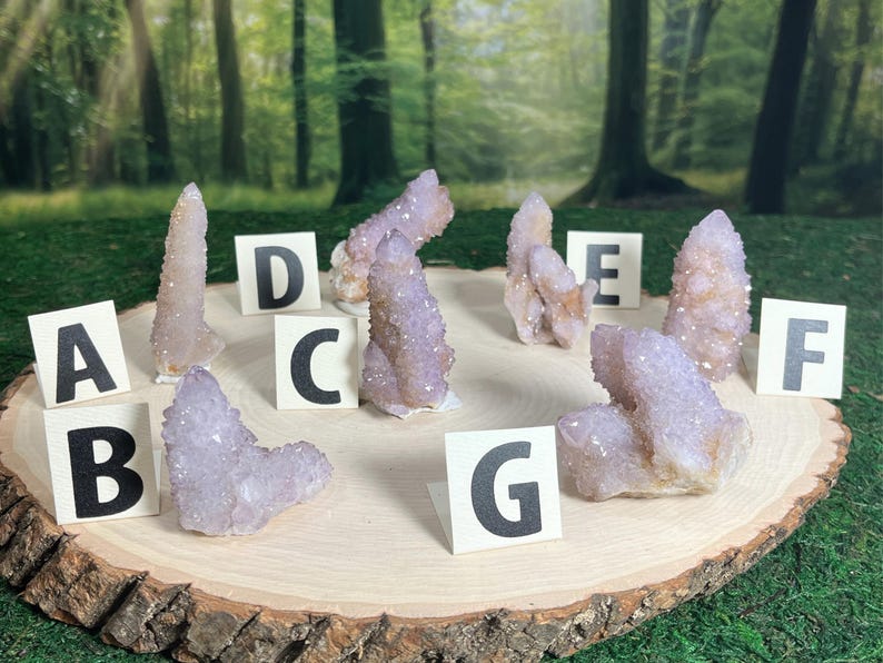 Lilac Spirit Quartz, Cactus Quartz Fairy - Etsy