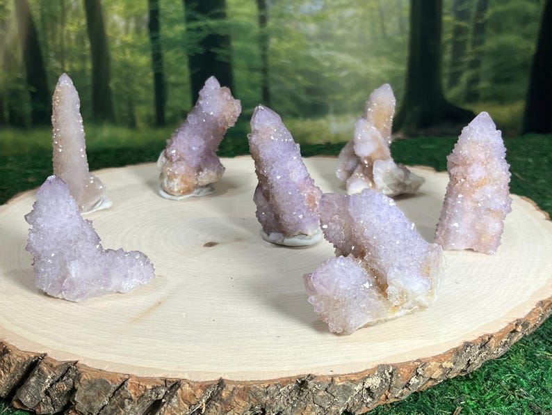 Lilac Spirit Quartz, Cactus Quartz Fairy - Etsy