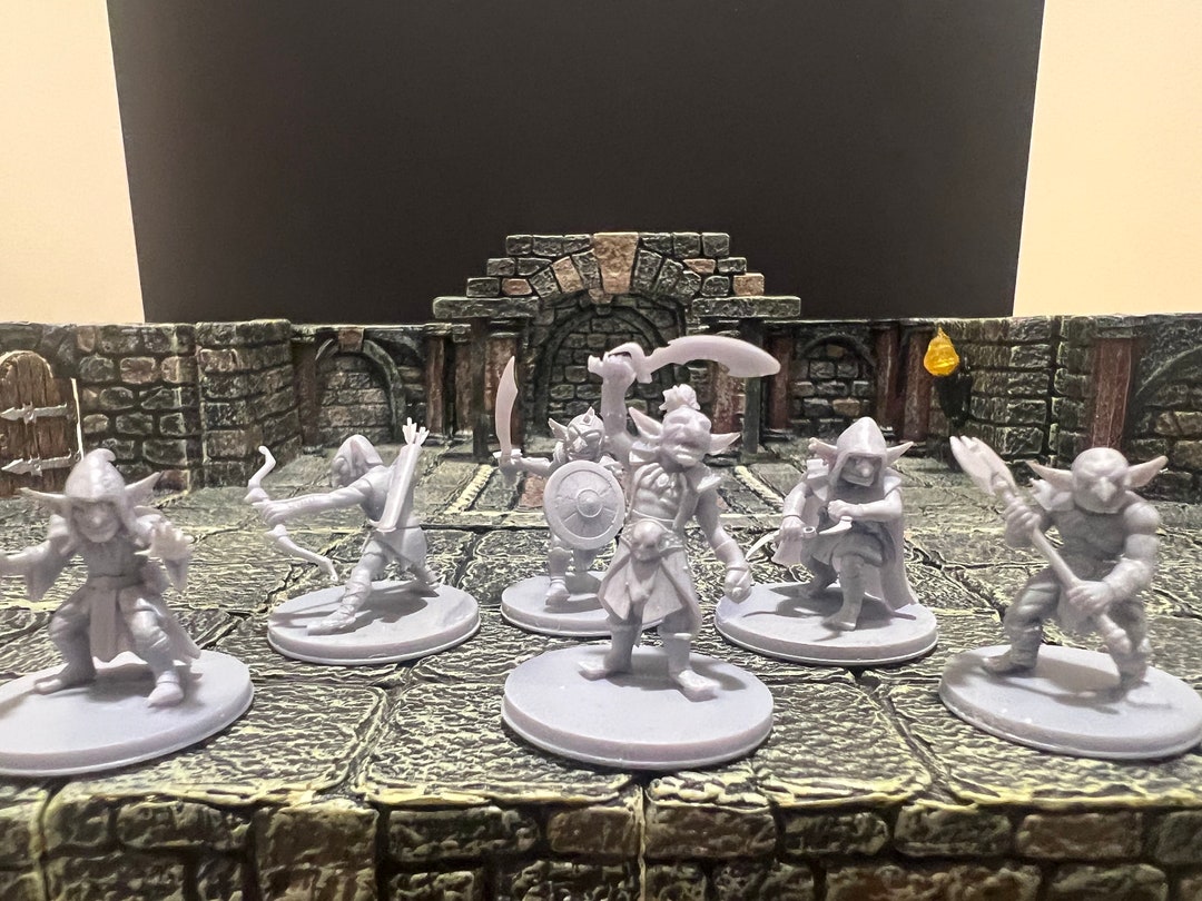 Goblins Miniature Pack 6 Minis for Tabletop Role Play Games 28mm Scale ...