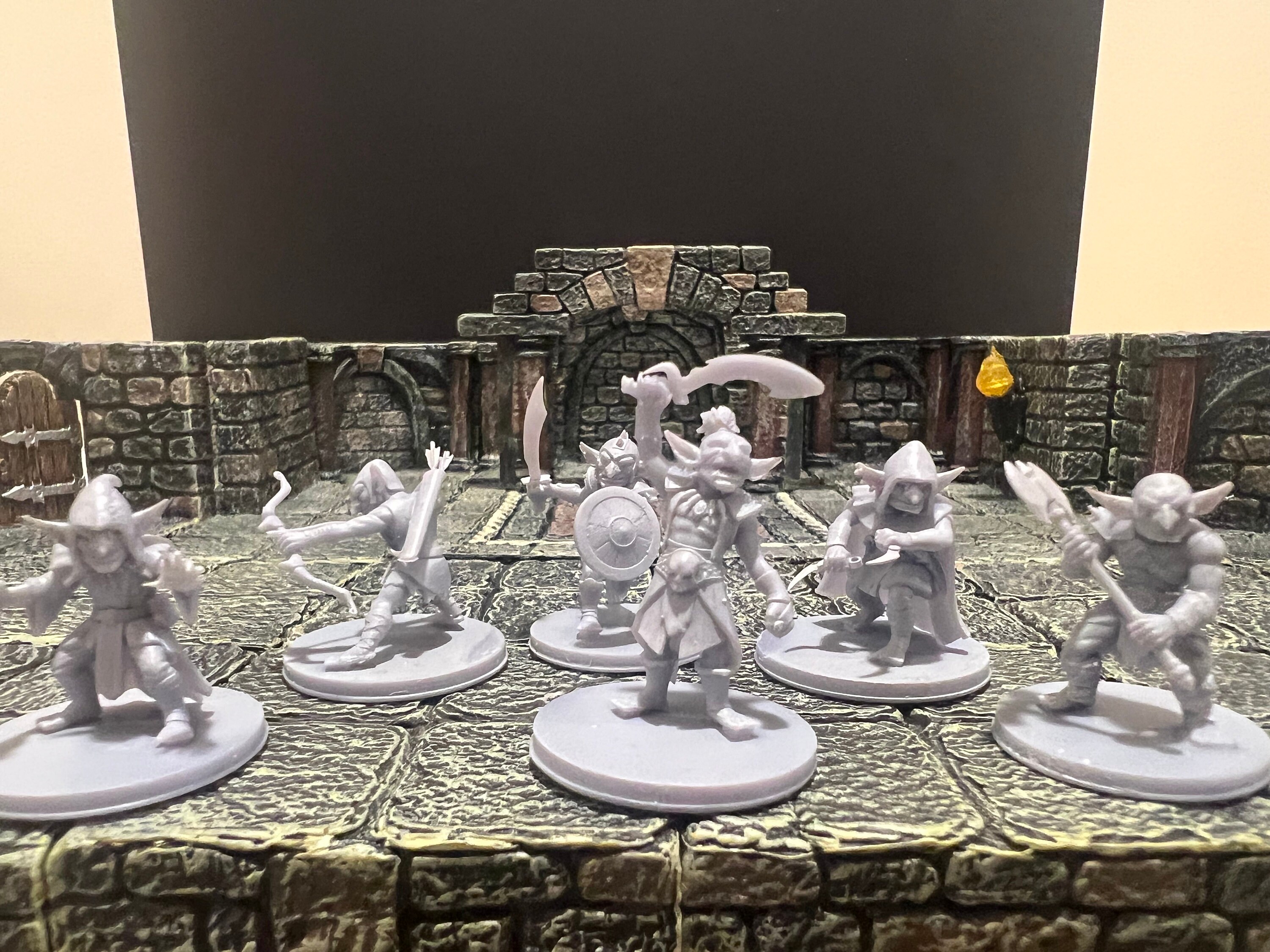 Goblins Miniature Pack 6 Minis for Tabletop Role Play Games 28mm Scale ...