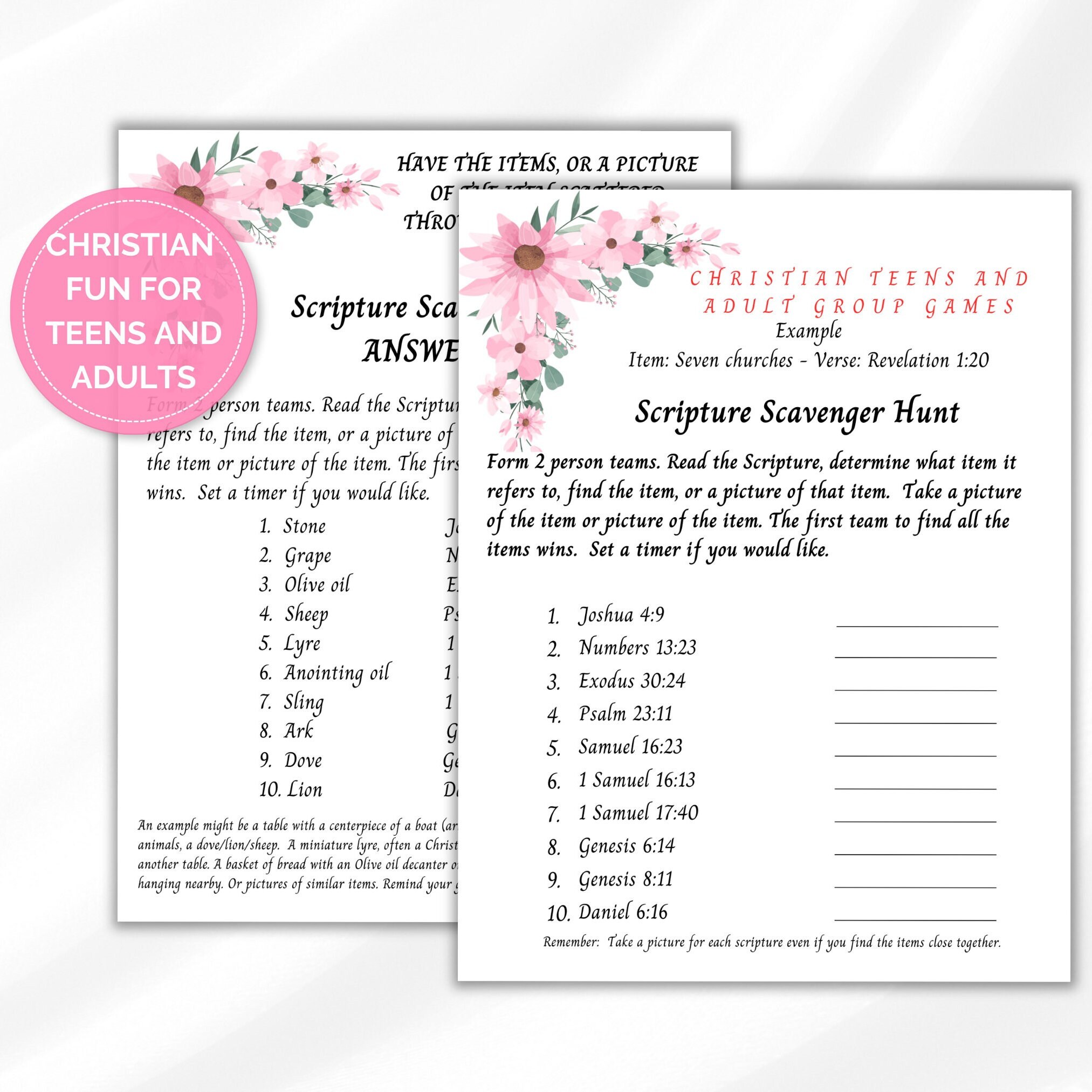 Christian Games, Church Groups, Family Reunions, Teens, Adults Games ...