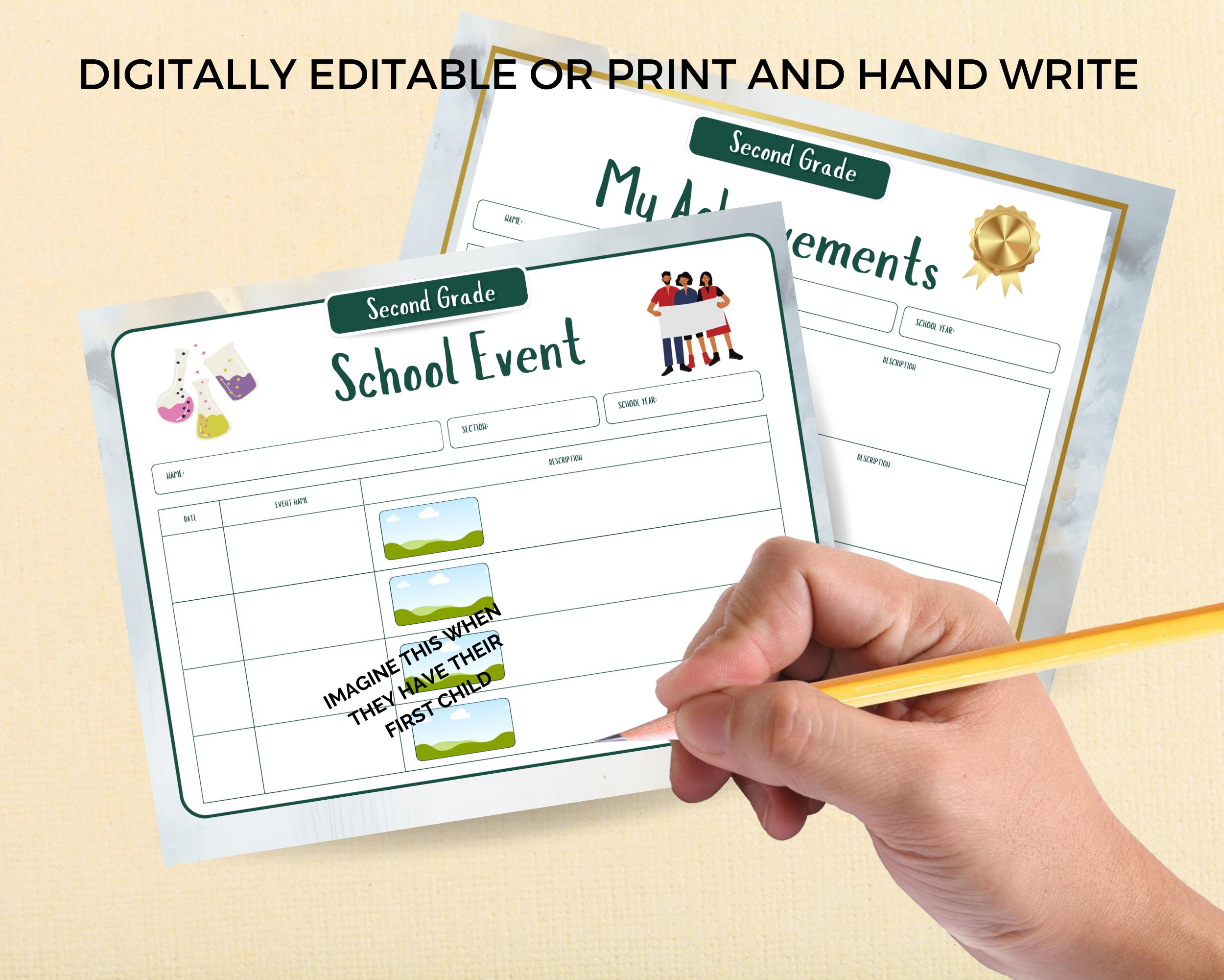 Ultimate School Memory Box Kit for Boys K-12: 6 Pages of Highlights for ...