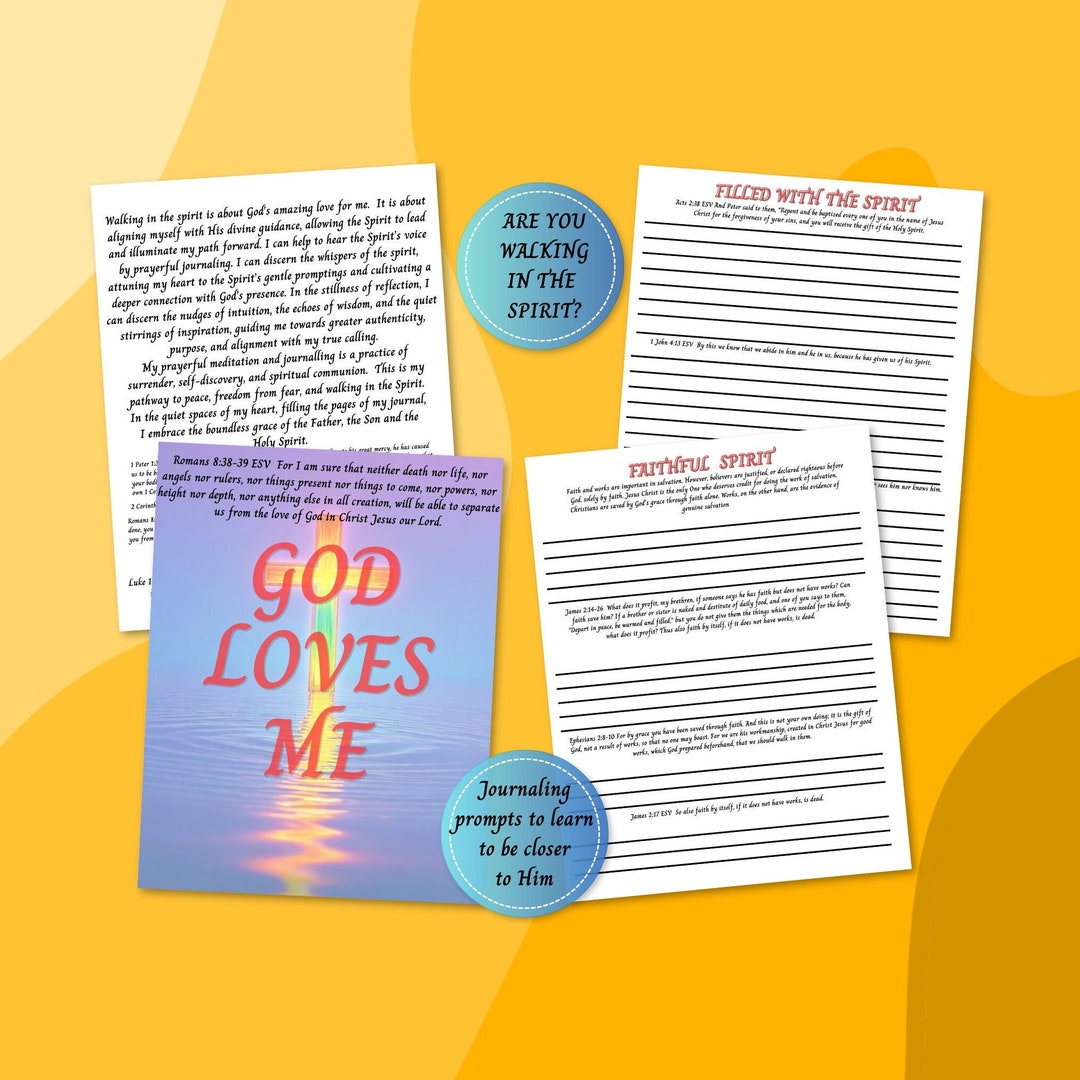 Bible Study Guided Journal, Christian Prayer Journal, Spiritual Growth ...