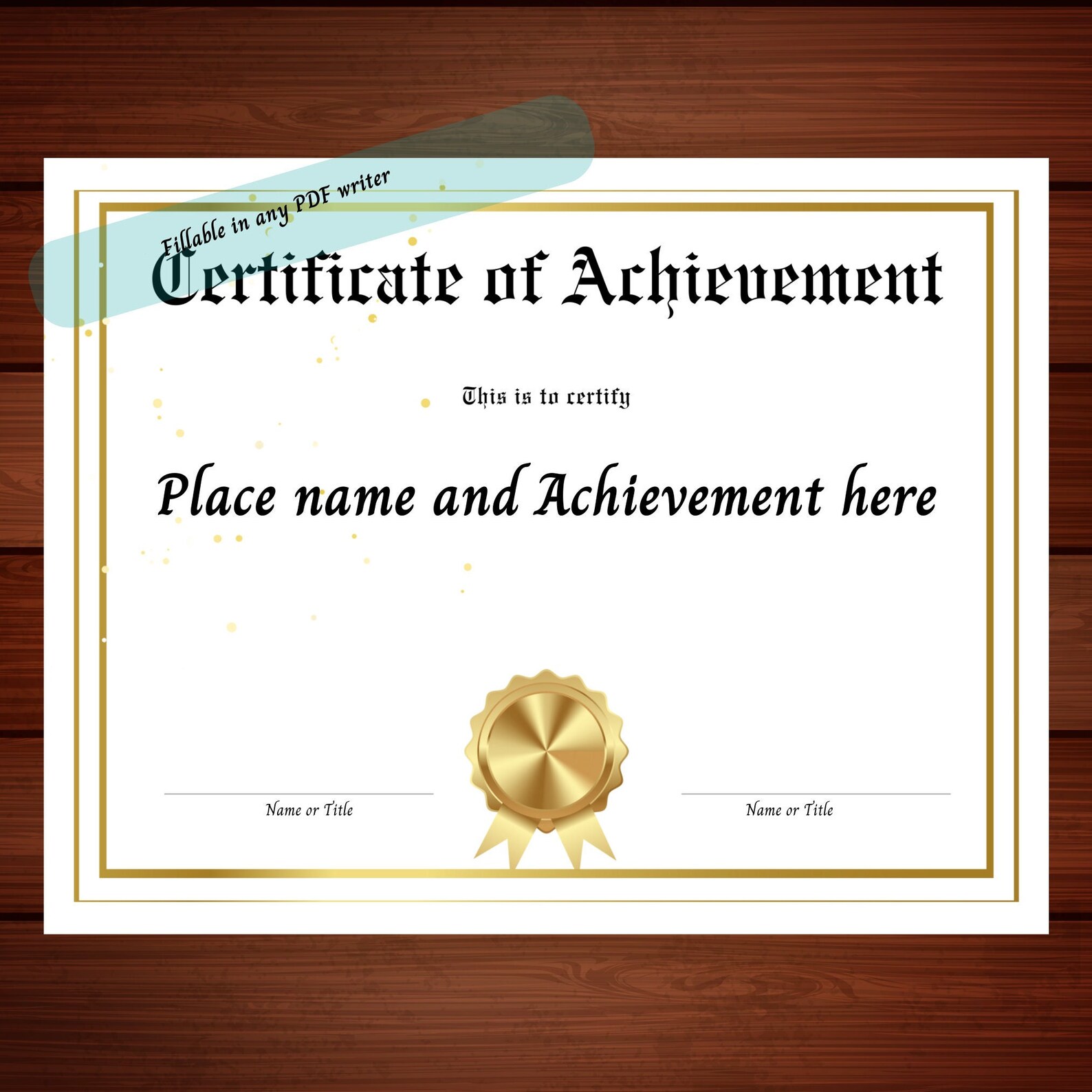 Achievement Certificates Editable Bundle - Educational, Personal and ...