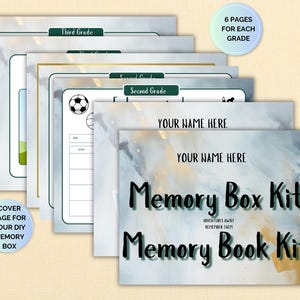 Ultimate School Memory Box Kit for Boys K-12: 6 Pages of Highlights for ...