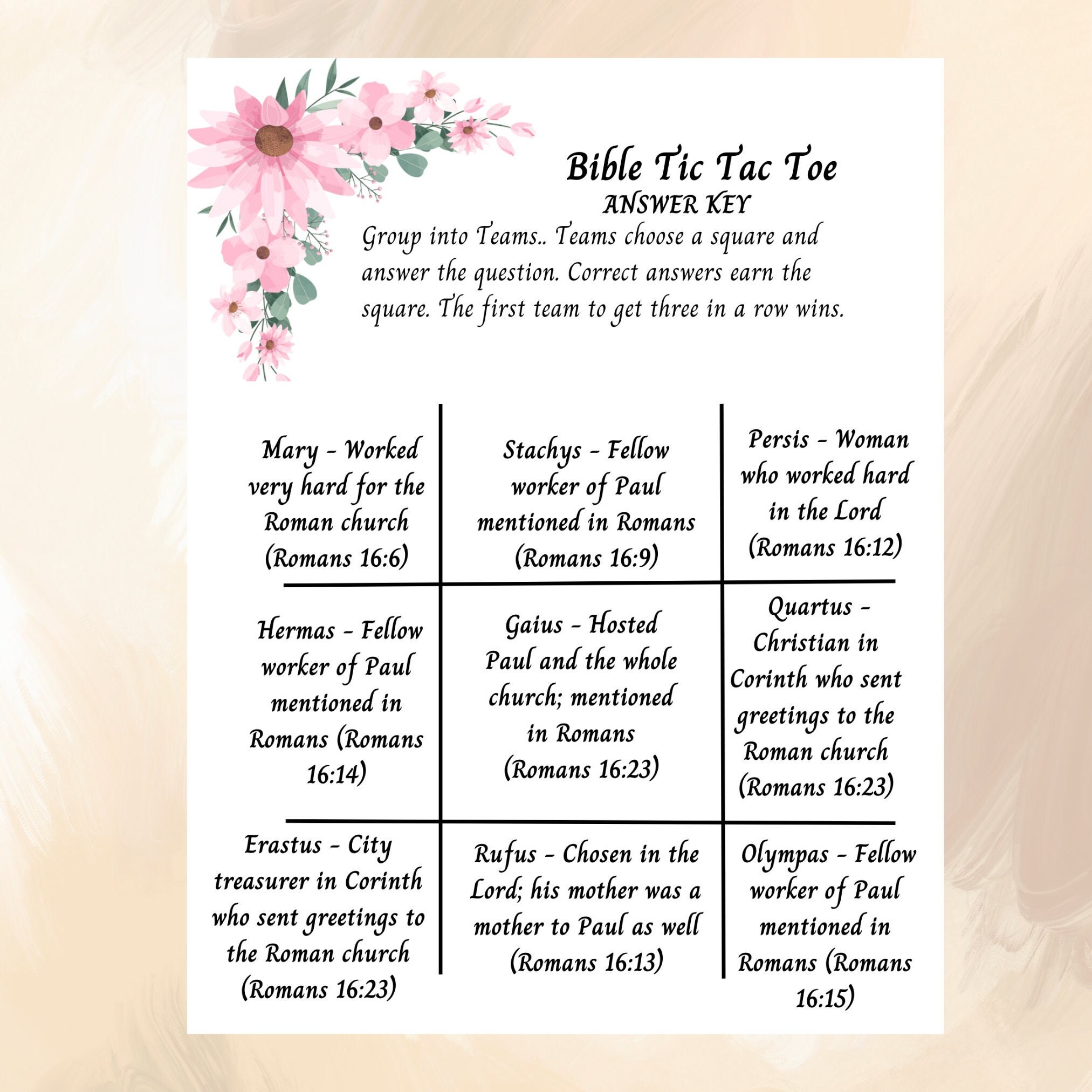 Christian Games, Church Groups, Family Reunions, Teens, Adults Games ...