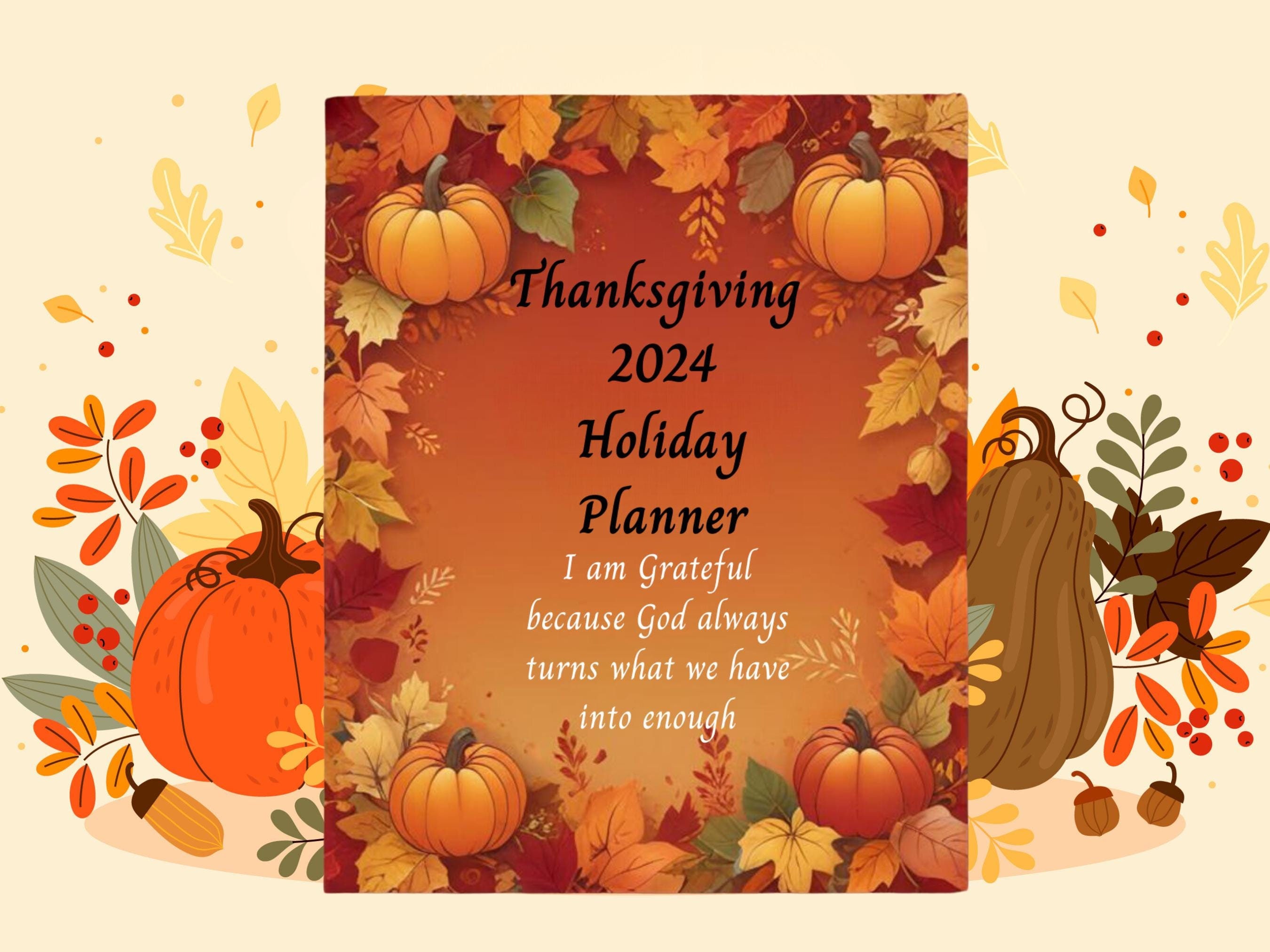Thanksgiving Planner and Organizer Guide: Printable for Stress-free ...