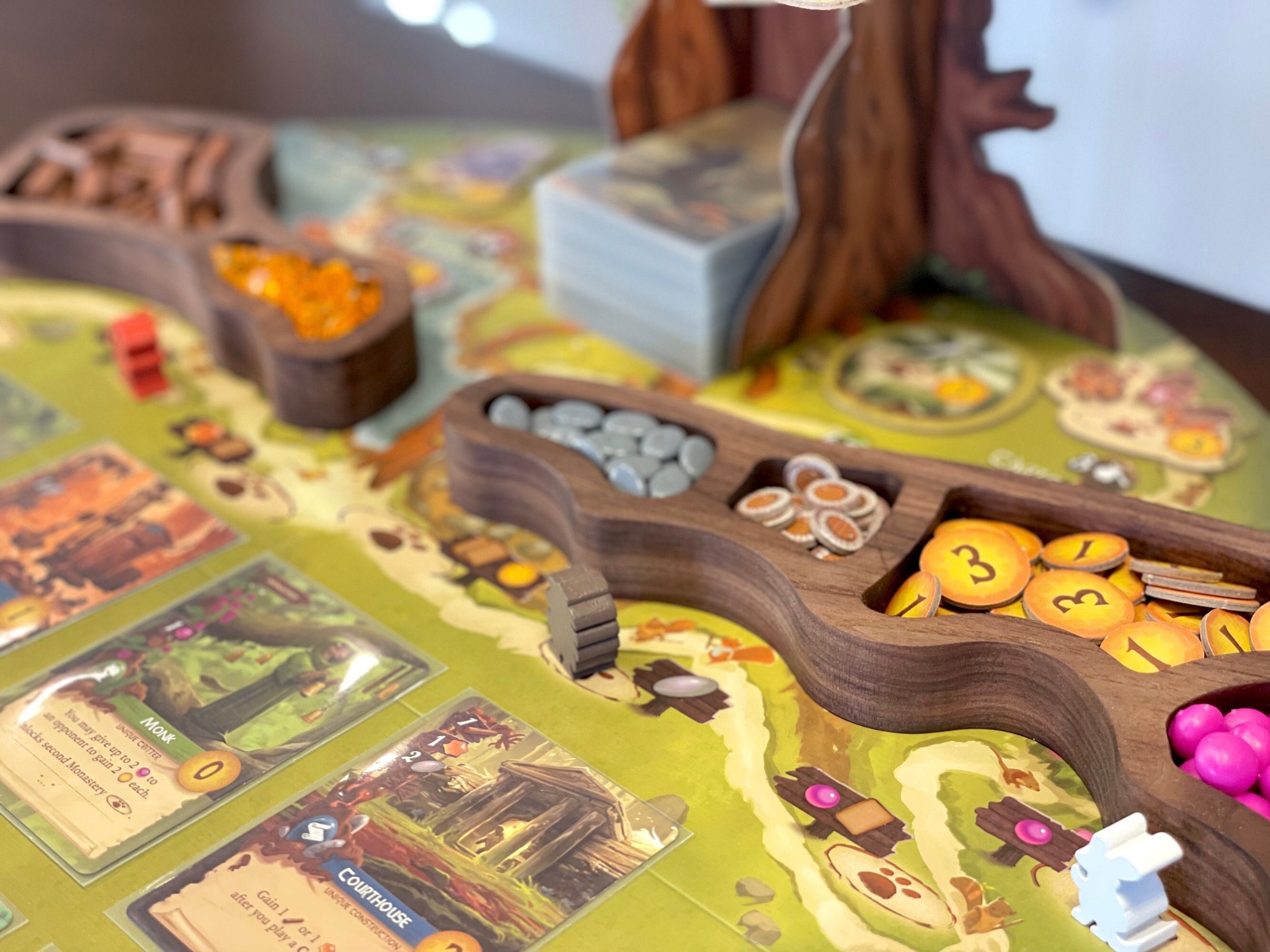 Everdell 'riverside' Resource Holders - Solid Wood, Custom Carved Token ...