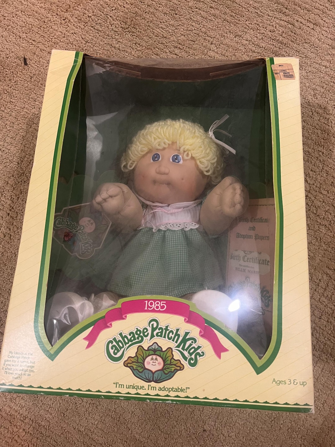 Rare 1985 Unopened Cabbage Patch Kid- Billie Marie - Etsy