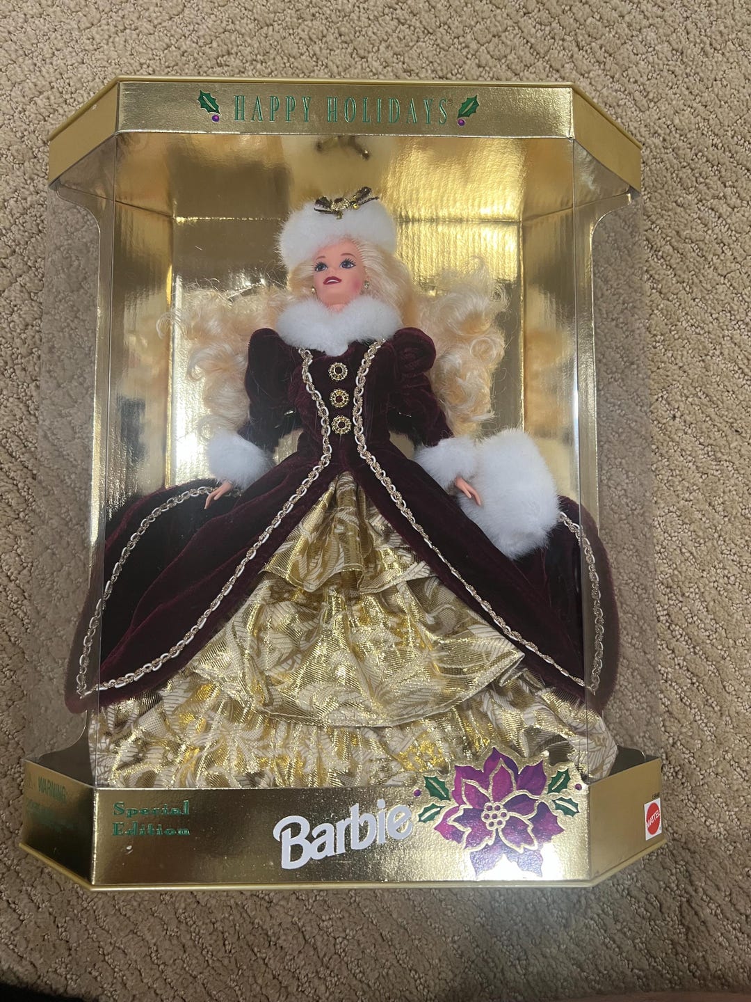 Mattel 15646 Barbie Happy Holidays 1996 Special Edition - Etsy