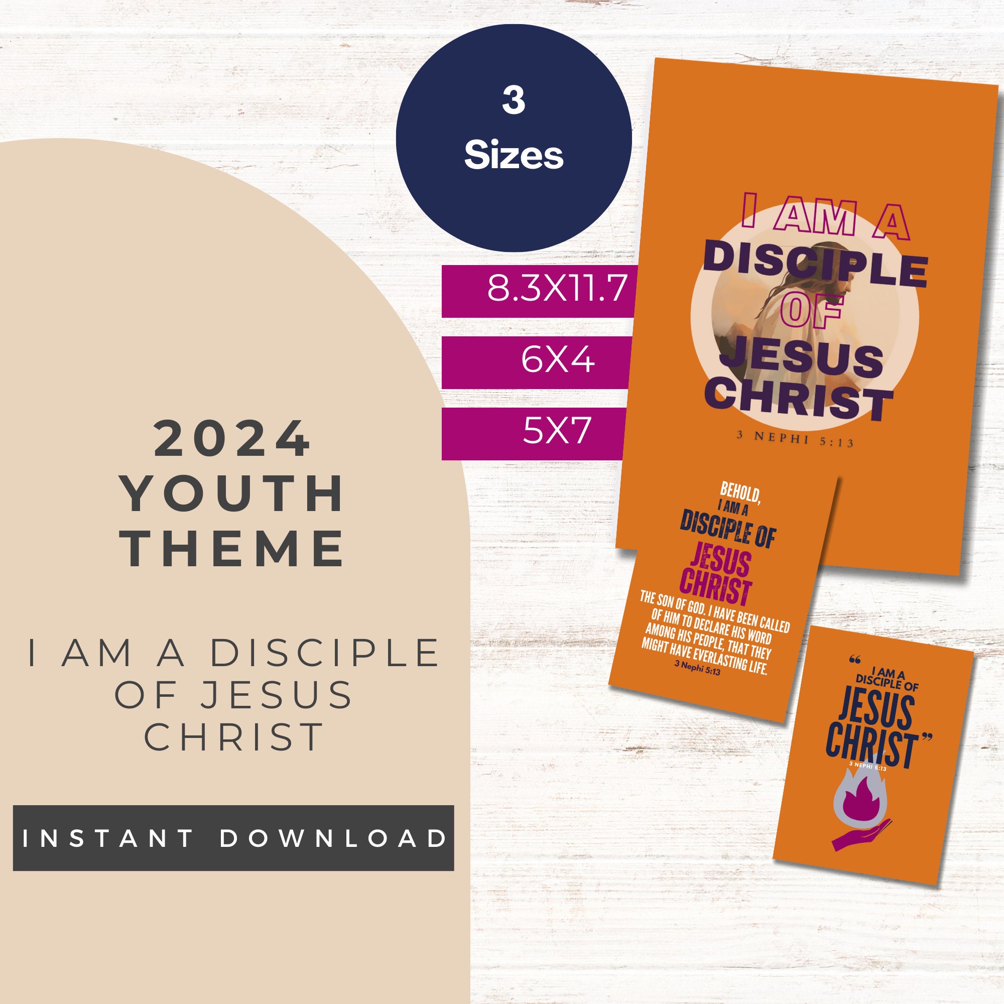 Posters 2024 LDS Youth Theme Scripture Quote Young Women Bulletin Board ...