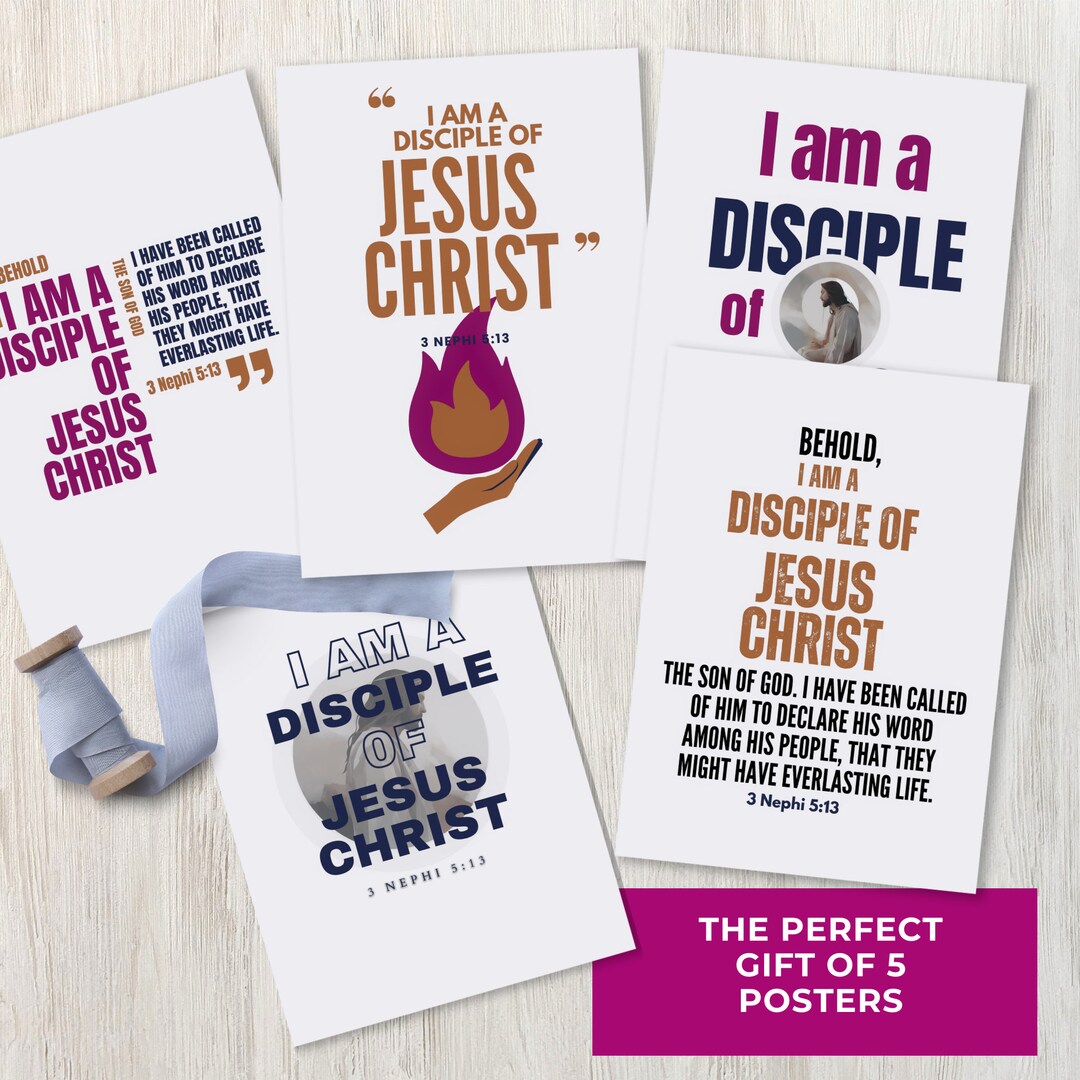 I Am a Disciple 2024 Posters LDS Youth Young Women Teachers Seminary ...