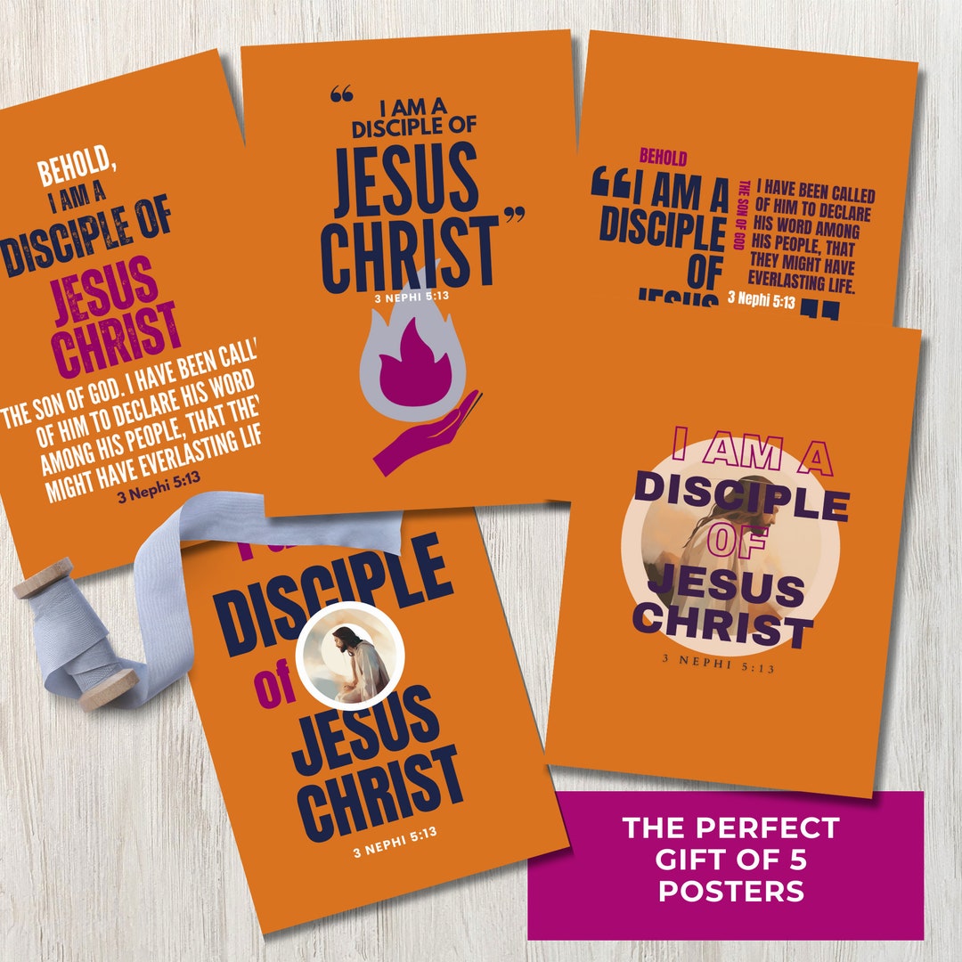 Posters 2024 LDS Youth Theme Scripture Quote Young Women Bulletin Board ...